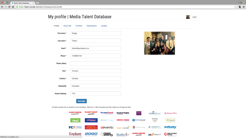 Platform - Influencer and Talent Database Platform - Gregg Tilston